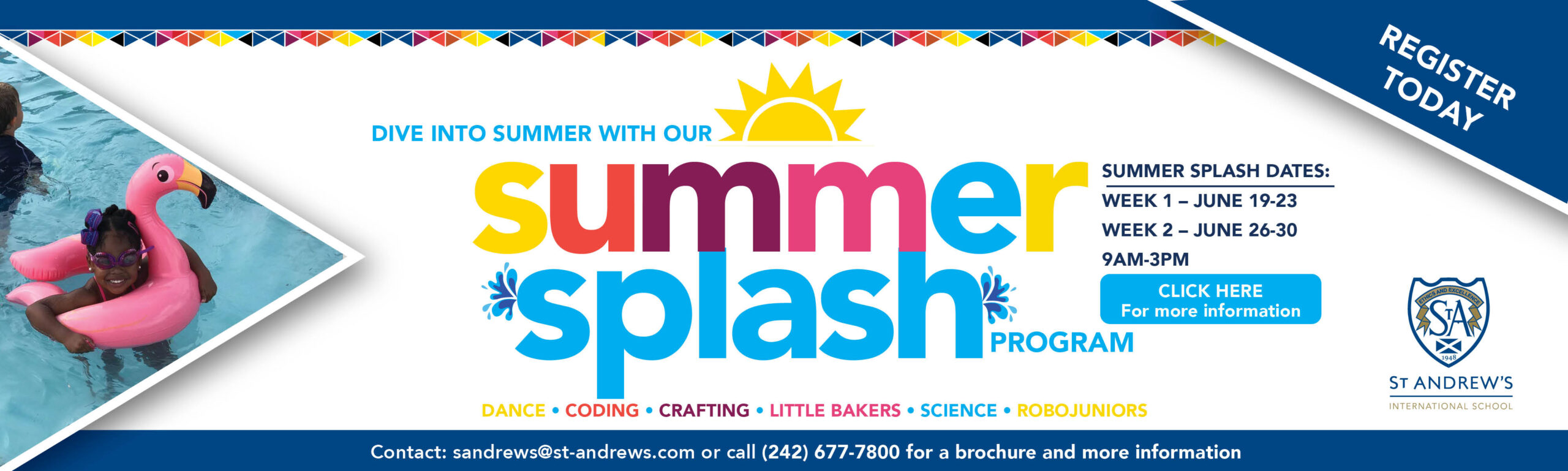 Summer Splash_website header | St Andrews Bahamas